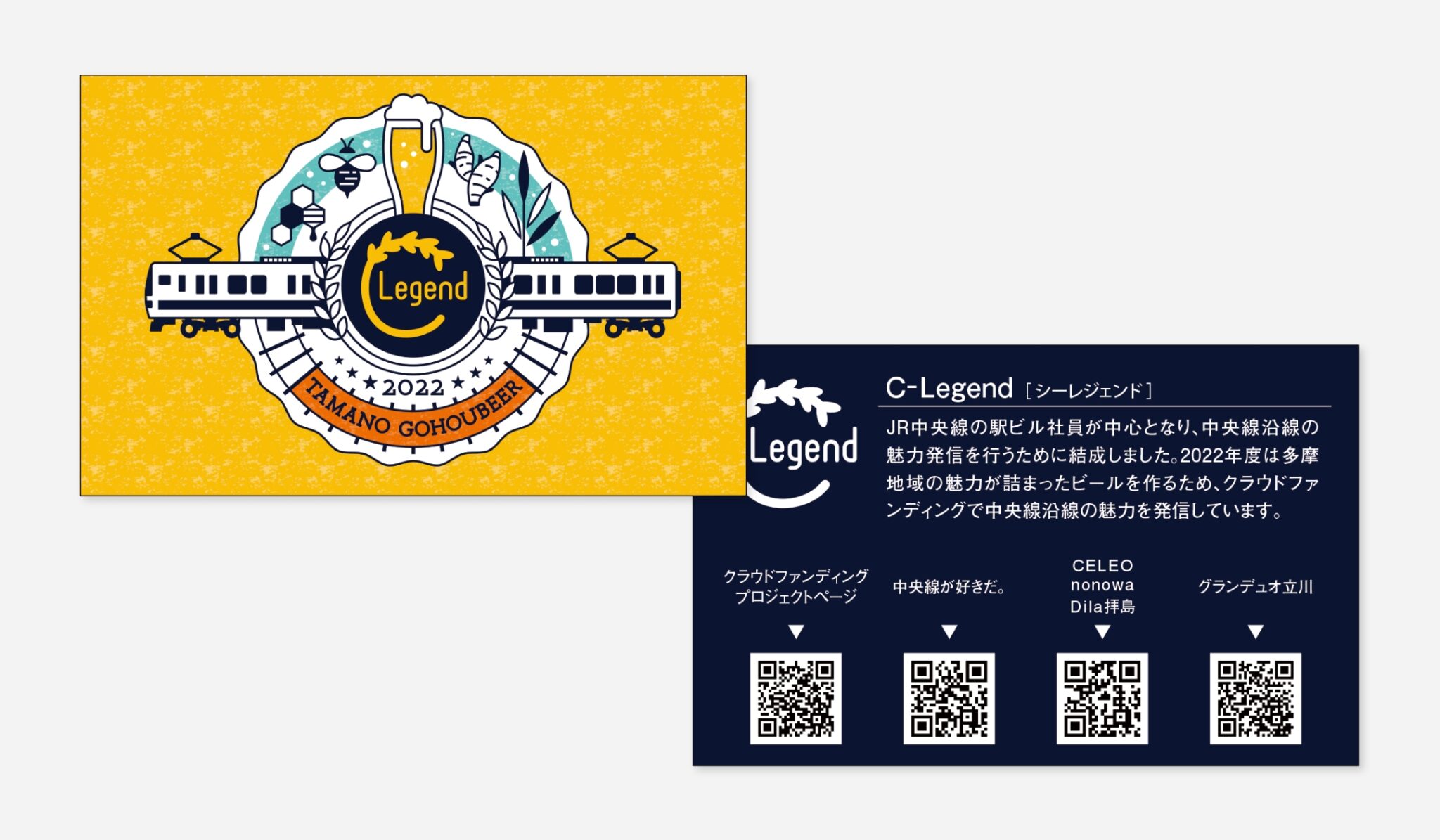 C-Legend ノベルティ制作・動画｜株式会社JR中央線コミュニティデザイン 様 - 宮川印刷株式会社｜滋賀の印刷・DTP・ホームページ制作